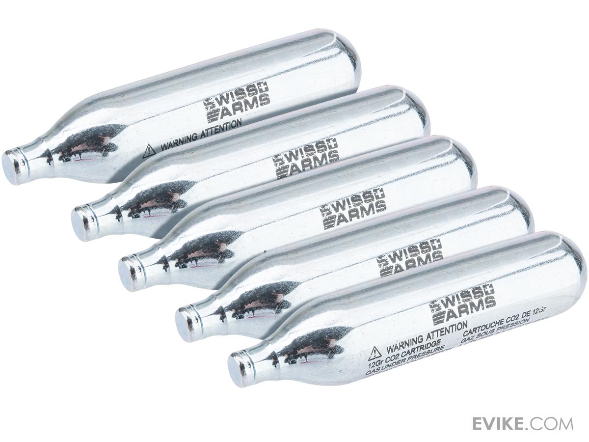Swiss Arms 12g CO2 Lubrication Cartridges (Package: Box of 5), Accessories & Parts, BBs & Gas ...