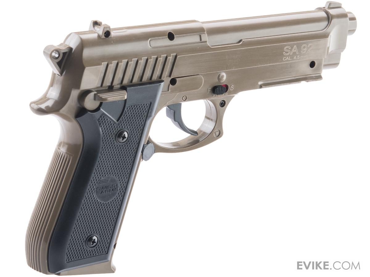 Swiss Arms SA P92 CO2 Powered Non-Blowback 4.5mm Air Pistol (Color: Tan ...