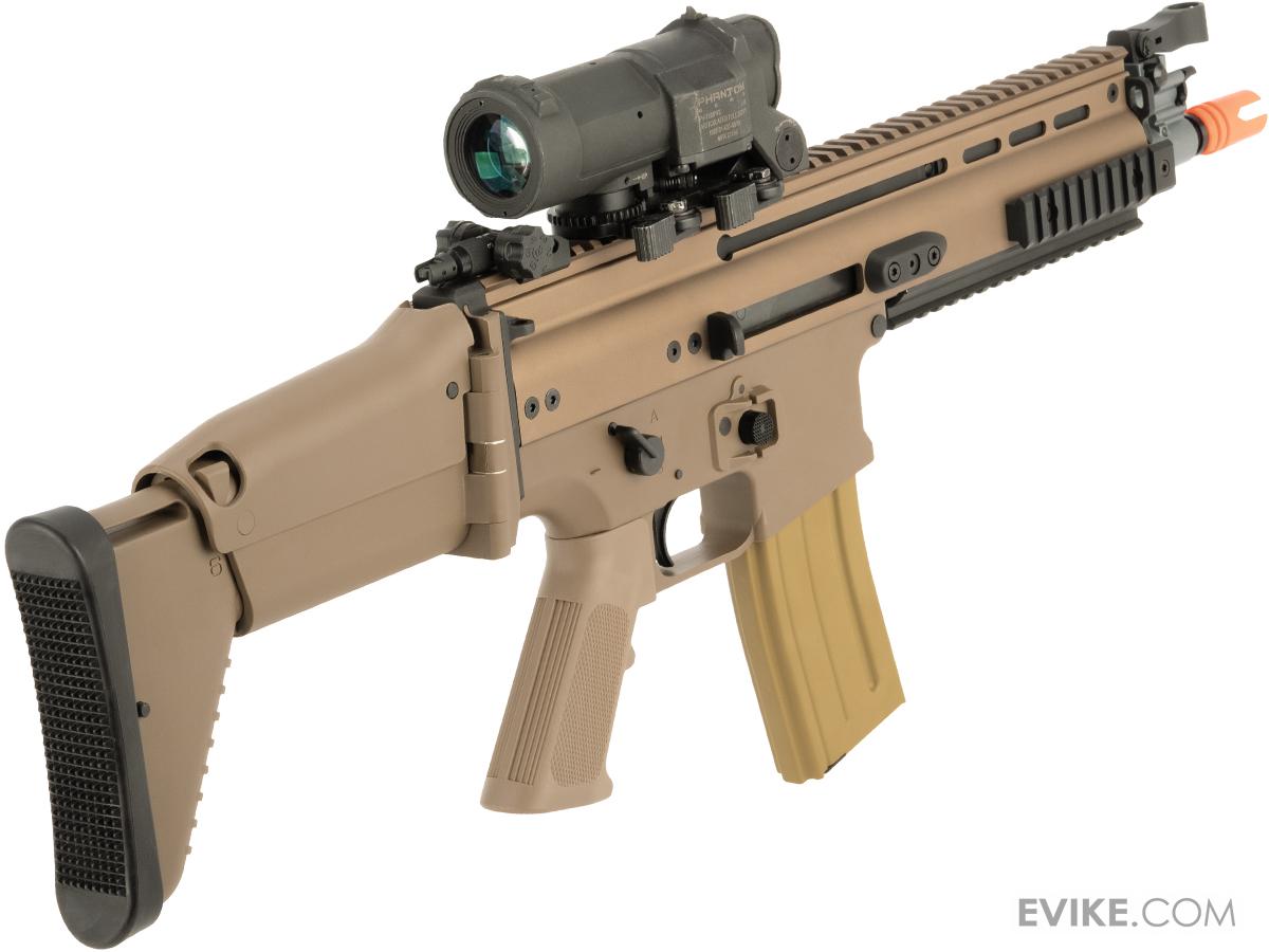 Cybergun FN Herstal Licensed Full Metal SCAR Light Airsoft AEG Rifle by VFC (Model: CQC / Dark ...