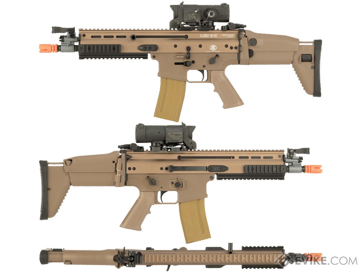 Cybergun FN Herstal Licensed Full Metal SCAR Light Airsoft AEG Rifle by VFC (Model: CQC / Dark ...