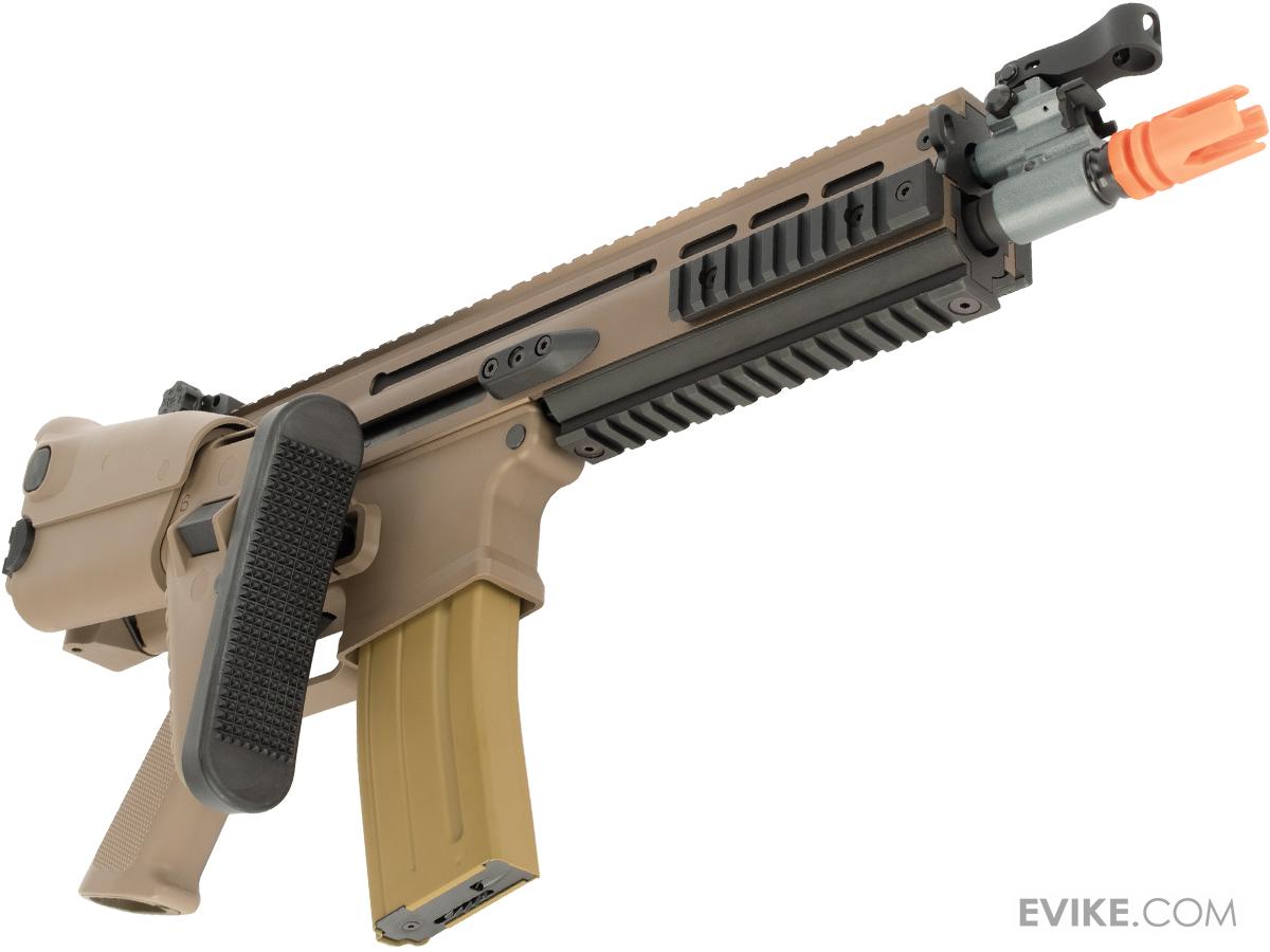 Cybergun FN Herstal Licensed Full Metal SCAR Light Airsoft AEG Rifle by VFC (Model: CQC / Dark ...
