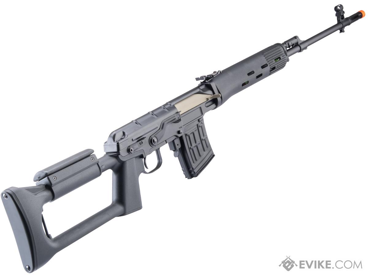 CYMA Aluminum Receiver SVD-S Airsoft AEG High Power Sniper Rifle w ...