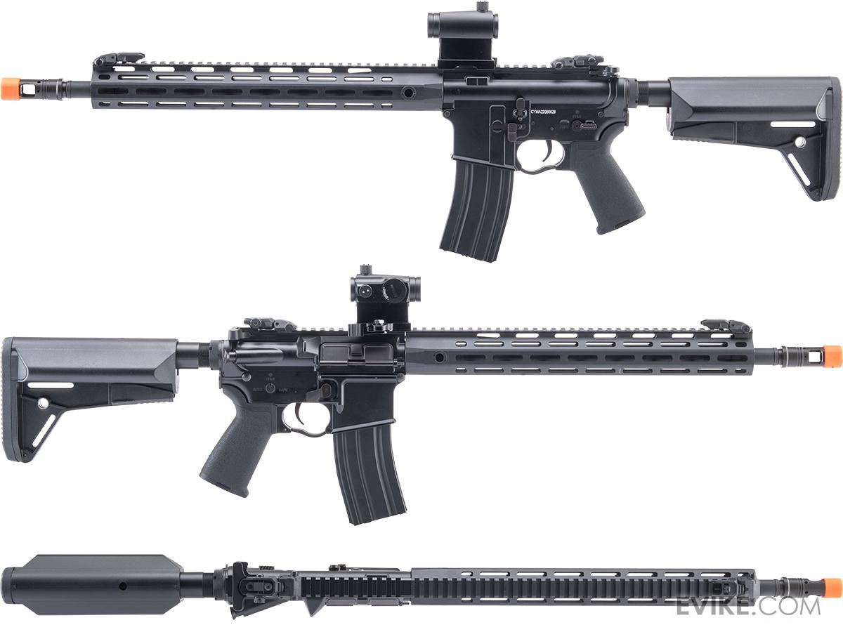 CYMA Standard M4 Airsoft AEG Rifle w/ Built In Mosfet & Tracer Hop Up (Color: Black / 14.5" / Go ...