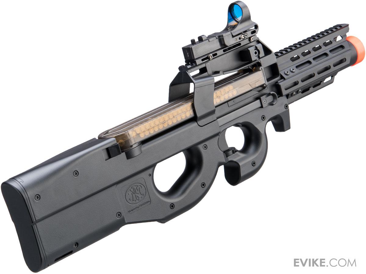 FN Herstal Licensed P90 RIS Airsoft AEG with Integrated Mock Suppressor ...