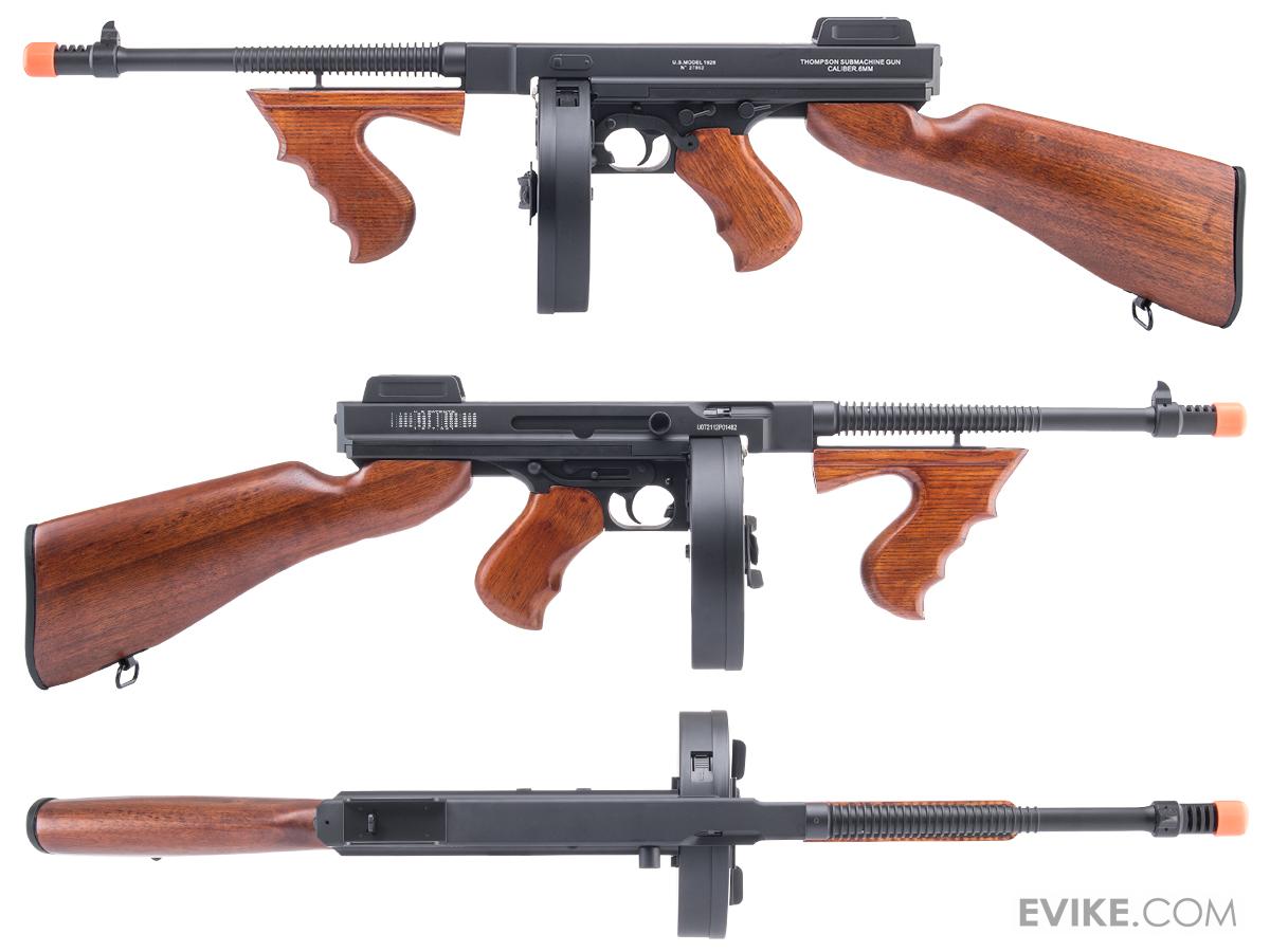 Cybergun Licensed Thompson 1928 "Chicago Typewriter" Airsoft AEG Rifle ...