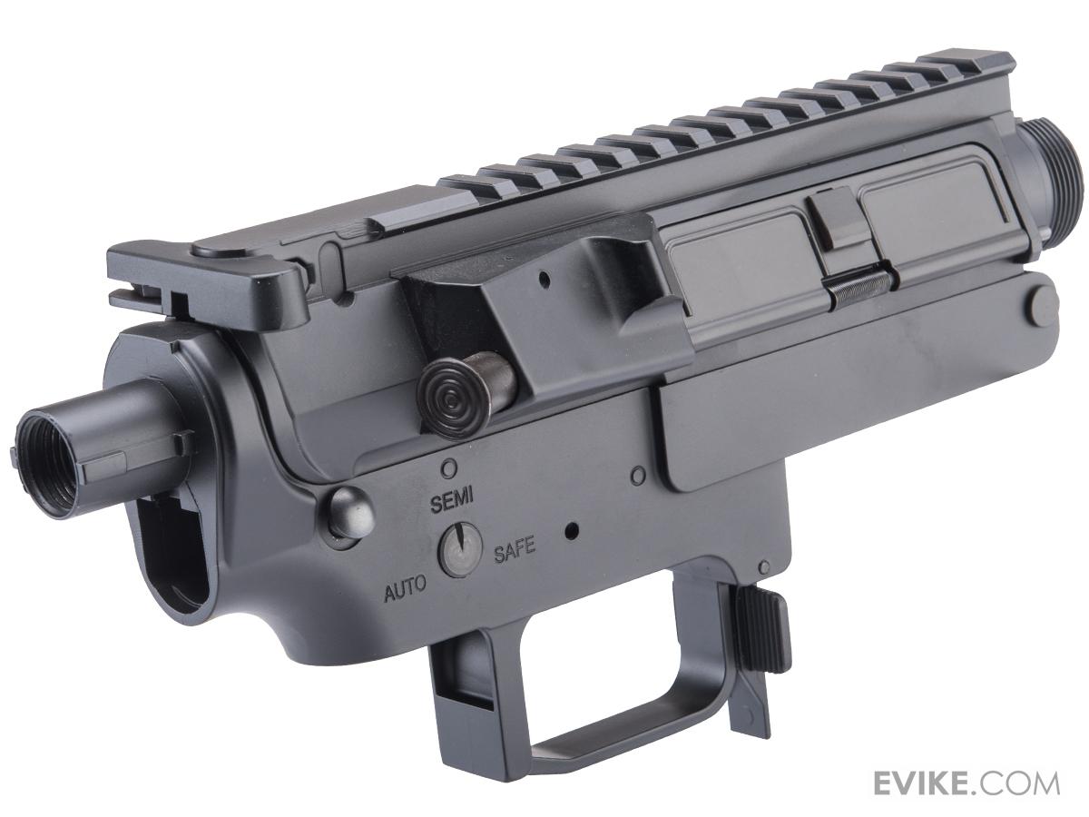 CYMA Billet Style Upper & Lower Receiver Set for MK-47 QBS Airsoft AEG Rifles, Accessories ...