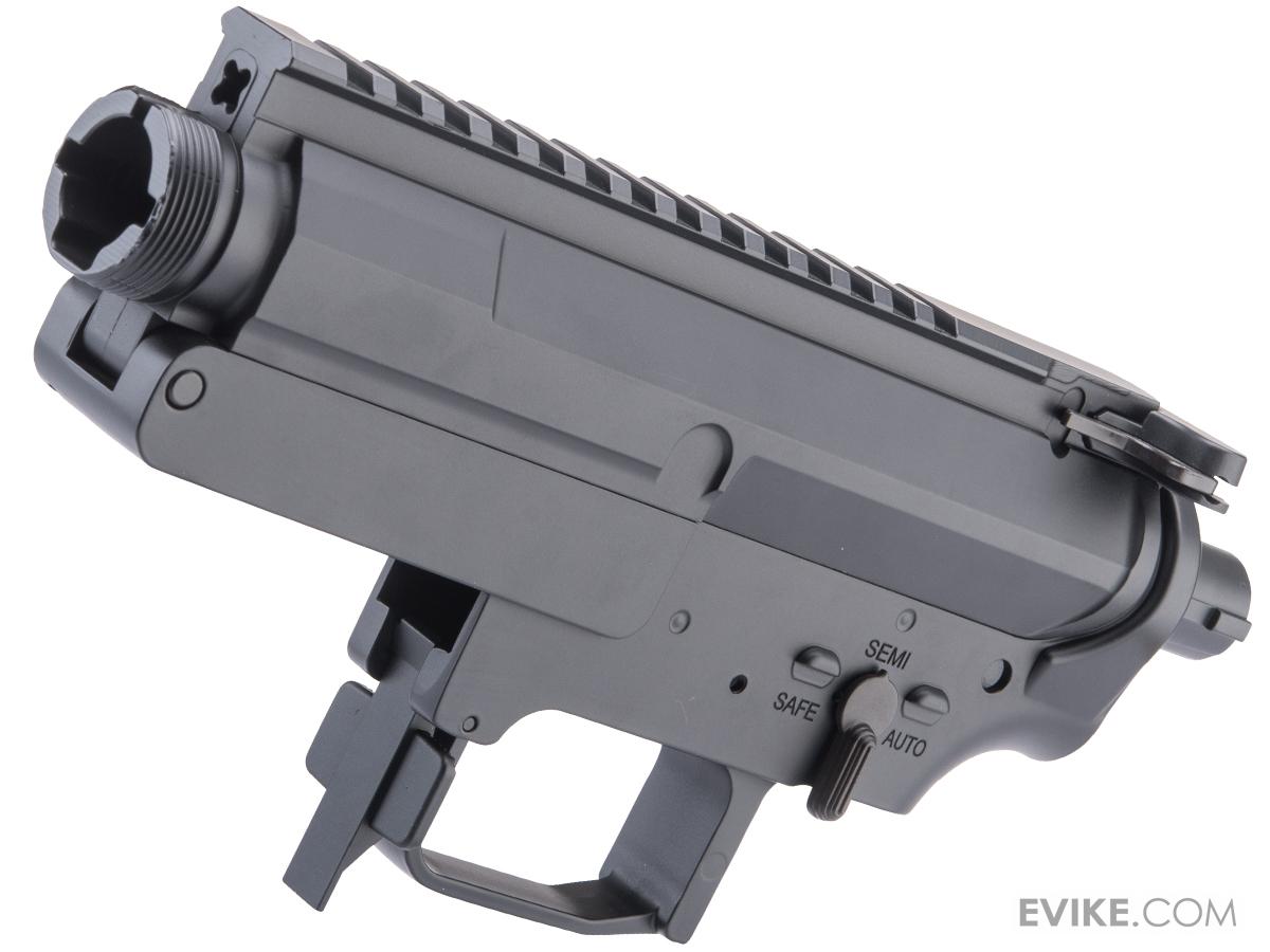 CYMA Billet Style Upper & Lower Receiver Set for MK-47 QBS Airsoft AEG Rifles, Accessories ...