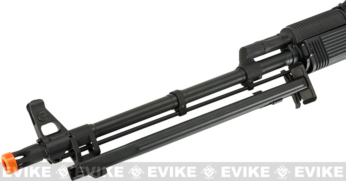 CYMA Standard RPK LMG Airsoft AEG Rifle w/ Steel Bipod and Polymer Folding Stock (Package: Gun ...