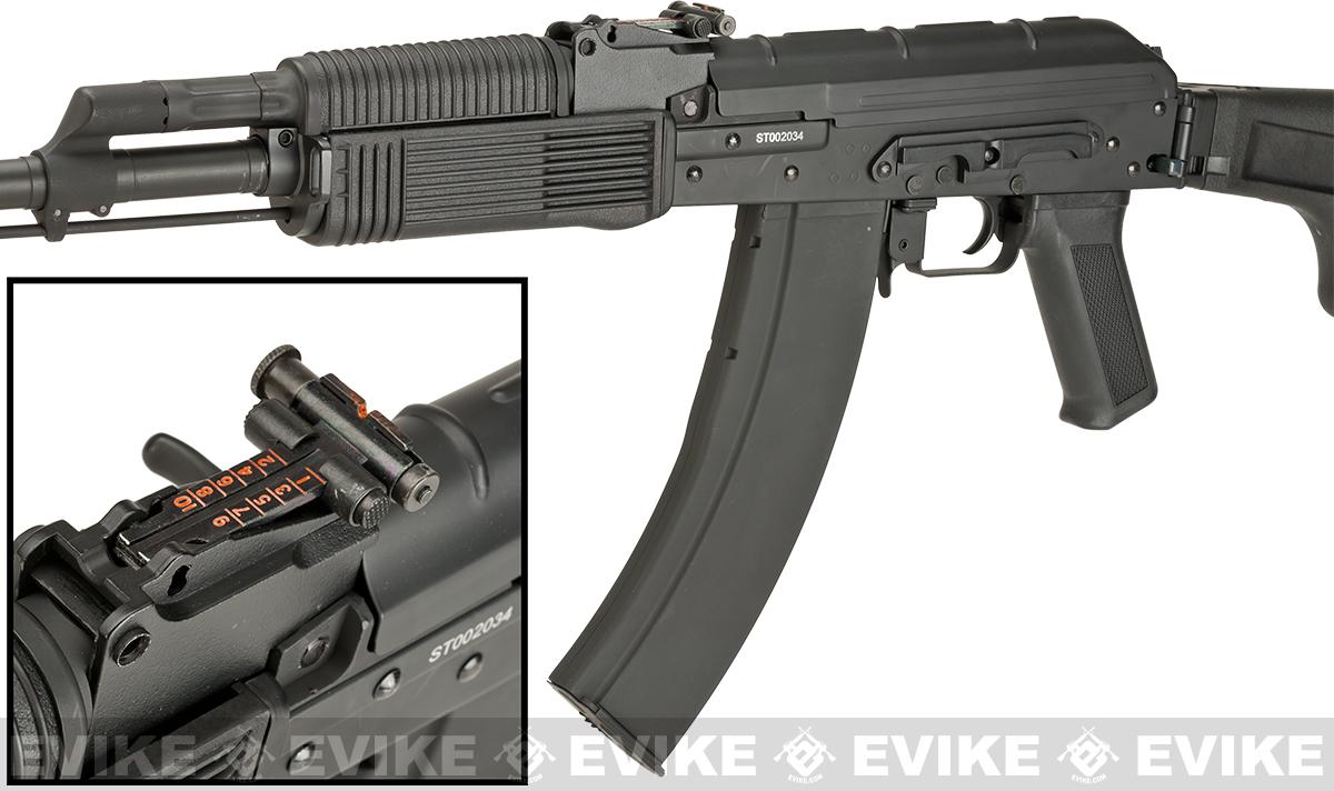 CYMA Standard RPK LMG Airsoft AEG Rifle w/ Steel Bipod and Polymer Folding Stock (Package: Gun ...