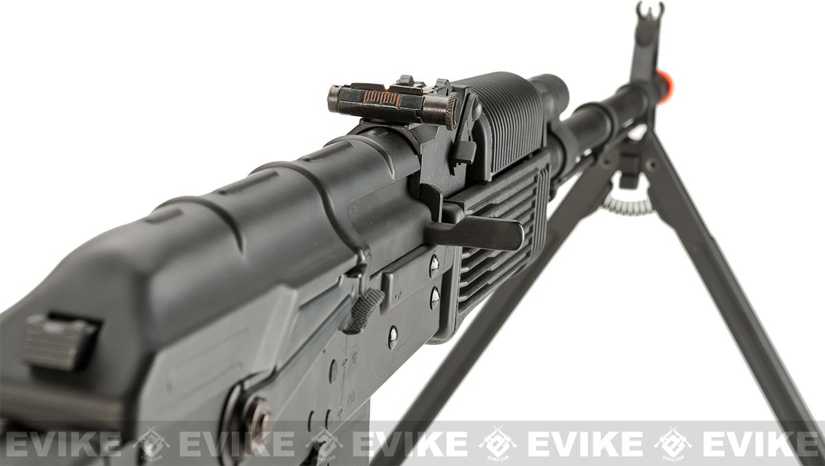 CYMA Standard RPK LMG Airsoft AEG Rifle w/ Steel Bipod and Polymer Folding Stock (Package: Gun ...