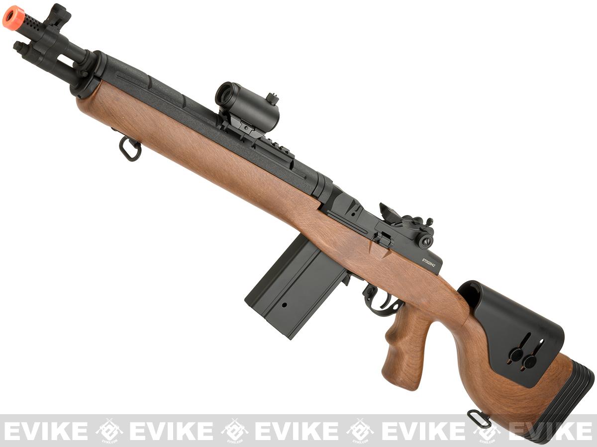 CYMA Socom-16 M14 Full Size Airsoft AEG (Package: Imitation Wood / DMR ...