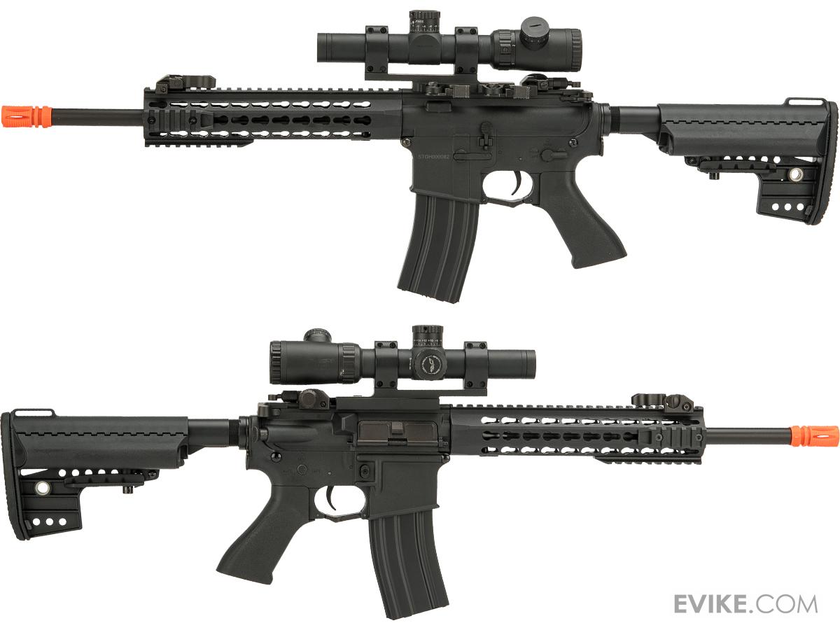 CYMA Sport M4 Airsoft AEG with 10" Keymod Modular Handguard (Color ...