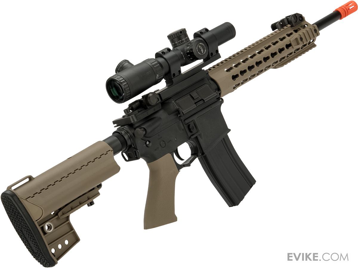 CYMA Sport M4 Airsoft AEG with 10" Keymod Modular Handguard (Color: Tan ...