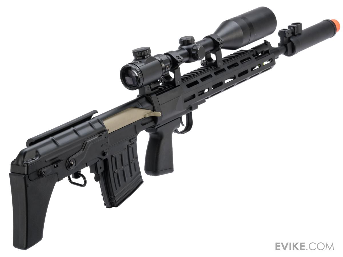 CYMA Standard SVU Airsoft AEG Bullpup Sniper Rifle (Model: M-LOK ...