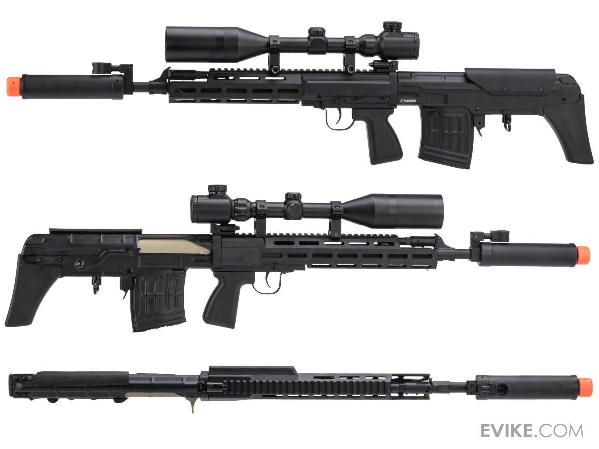 CYMA Standard SVU Airsoft AEG Bullpup Sniper Rifle (Model: M-LOK ...