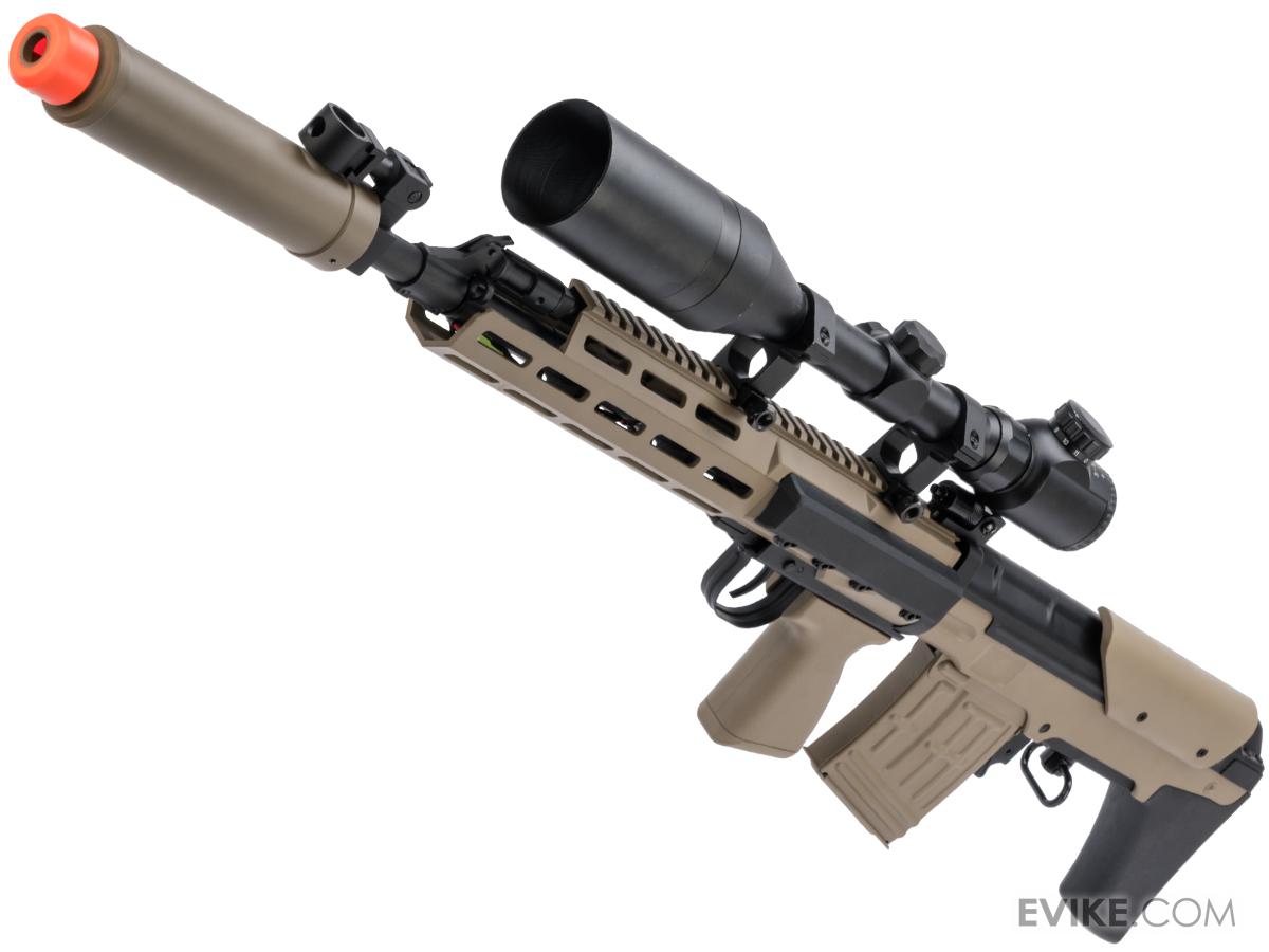CYMA Standard SVU Airsoft AEG Bullpup Sniper Rifle (Model: M-LOK / Tan ...