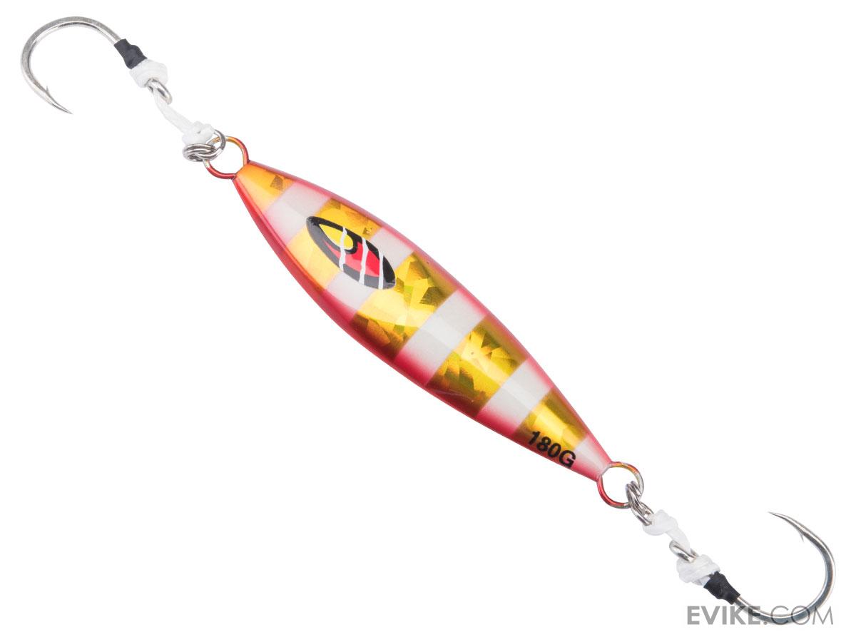 Daiwa "Mr. Slow Jig" Fishing Lure (Model: 180G / Zebra Red Gold), MORE ...