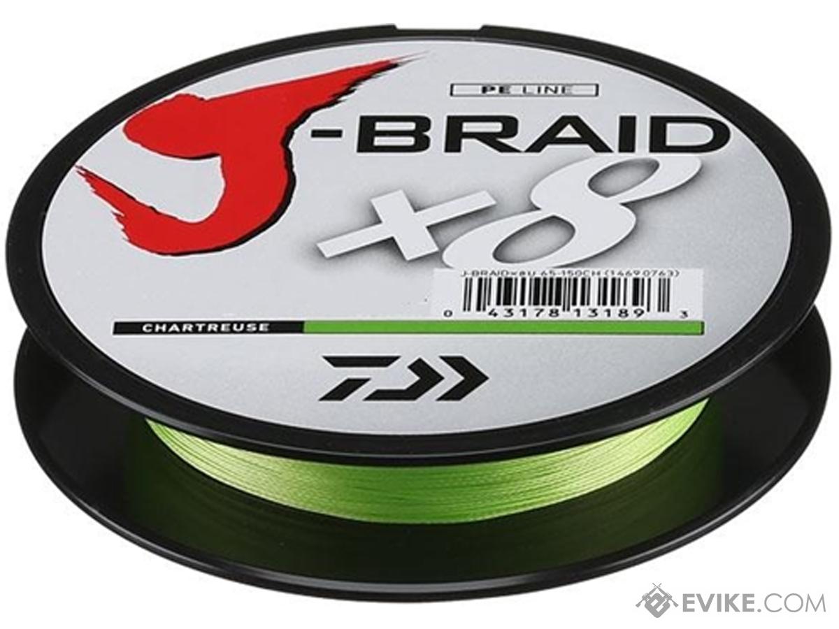Daiwa J-Braid 8-Strand Woven Round Braid Line (Color: Chartreuse / 20 ...