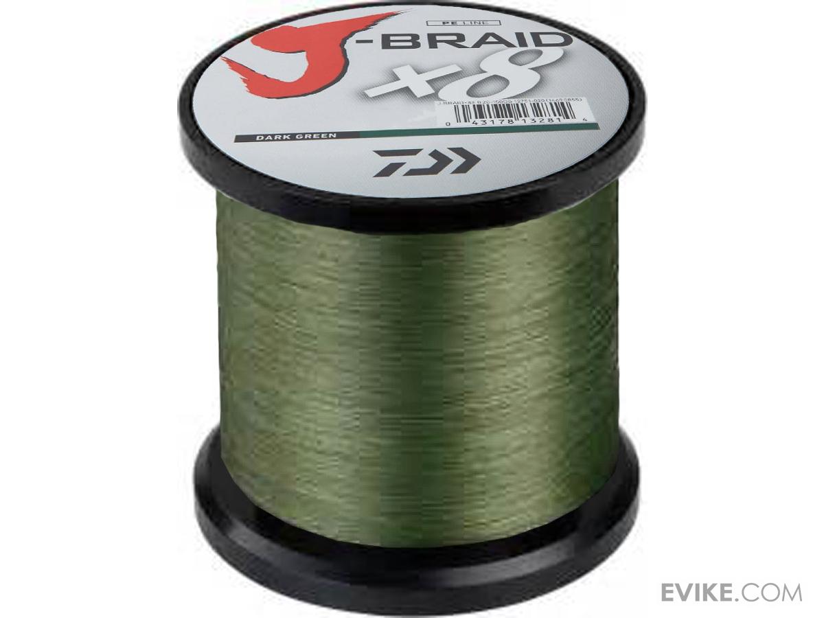 Daiwa J-Braid 8-Strand Woven Round Braid Line (Color: Dark Green / 40 ...
