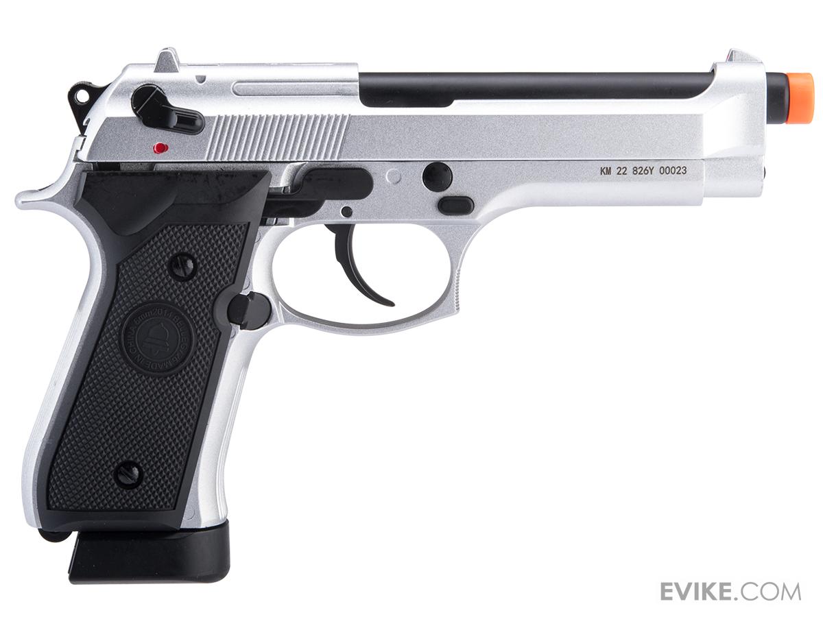Double Bell M92 Gas Blowback Airsoft Pistol (Color: Silver / CO2 ...