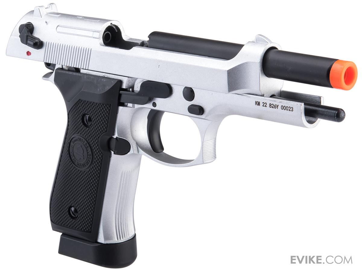 Double Bell M92 Gas Blowback Airsoft Pistol (Color: Silver / CO2 ...
