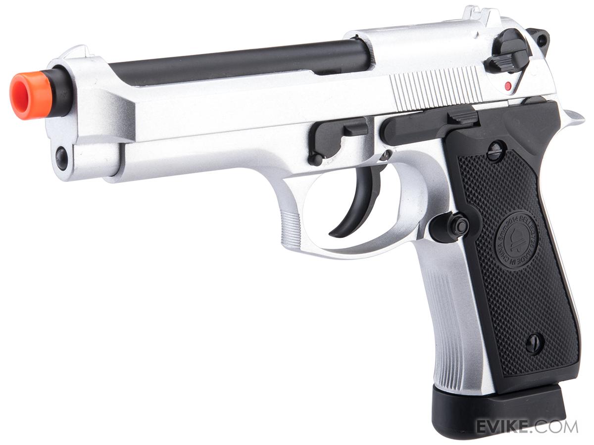 Double Bell M92 Gas Blowback Airsoft Pistol (Color: Silver / CO2), Airsoft Guns, Gas Airsoft ...