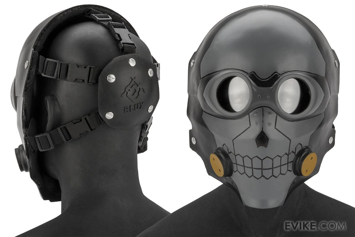 Evike.com R-Custom Fiberglass "Death Gun" Full Face Mask (Color: Matte ...