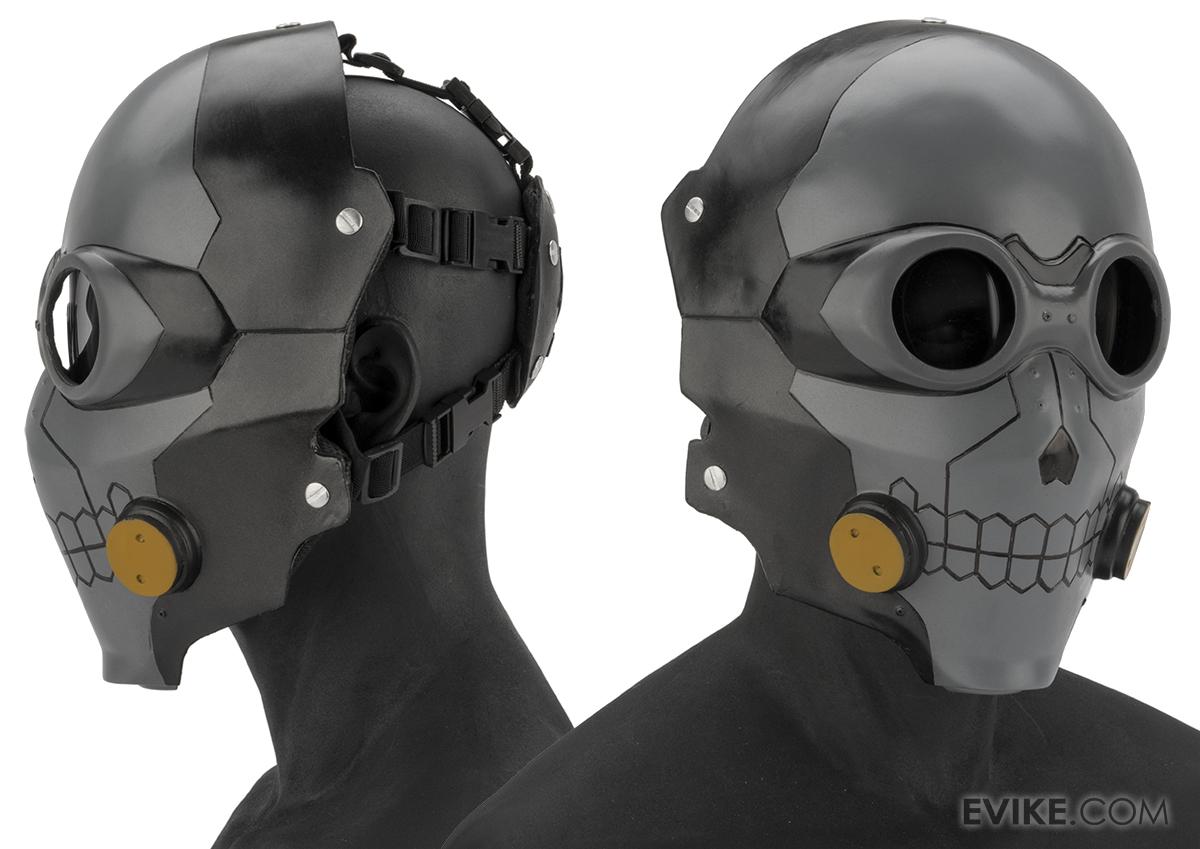 Evike.com R-Custom Fiberglass "Death Gun" Full Face Mask with Smoked ...