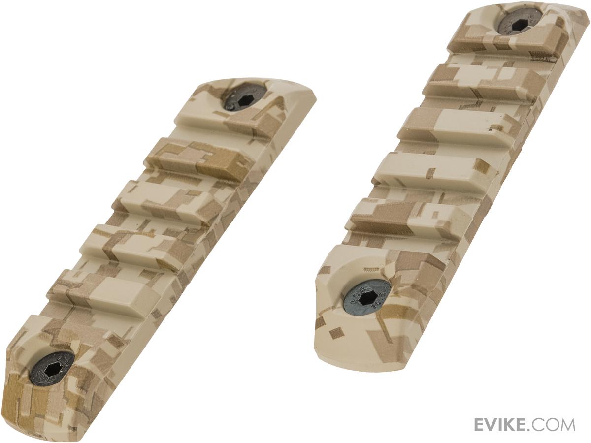 DyTac Polymer Keymod Rail Segments Set (Color: Desert Digital / 2X 5 ...