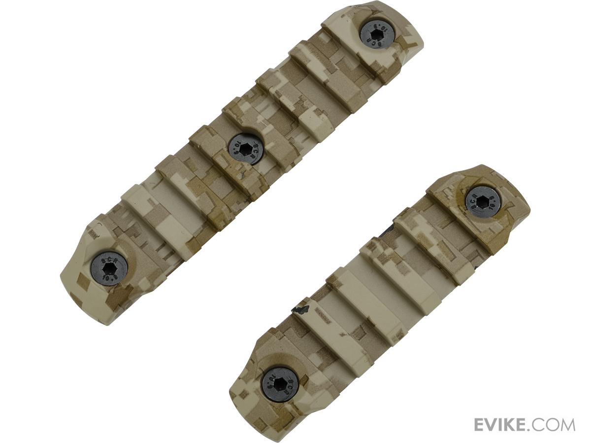 DyTac Polymer Keymod Rail Segments Set (Color: Desert Digital / 1X 7 ...