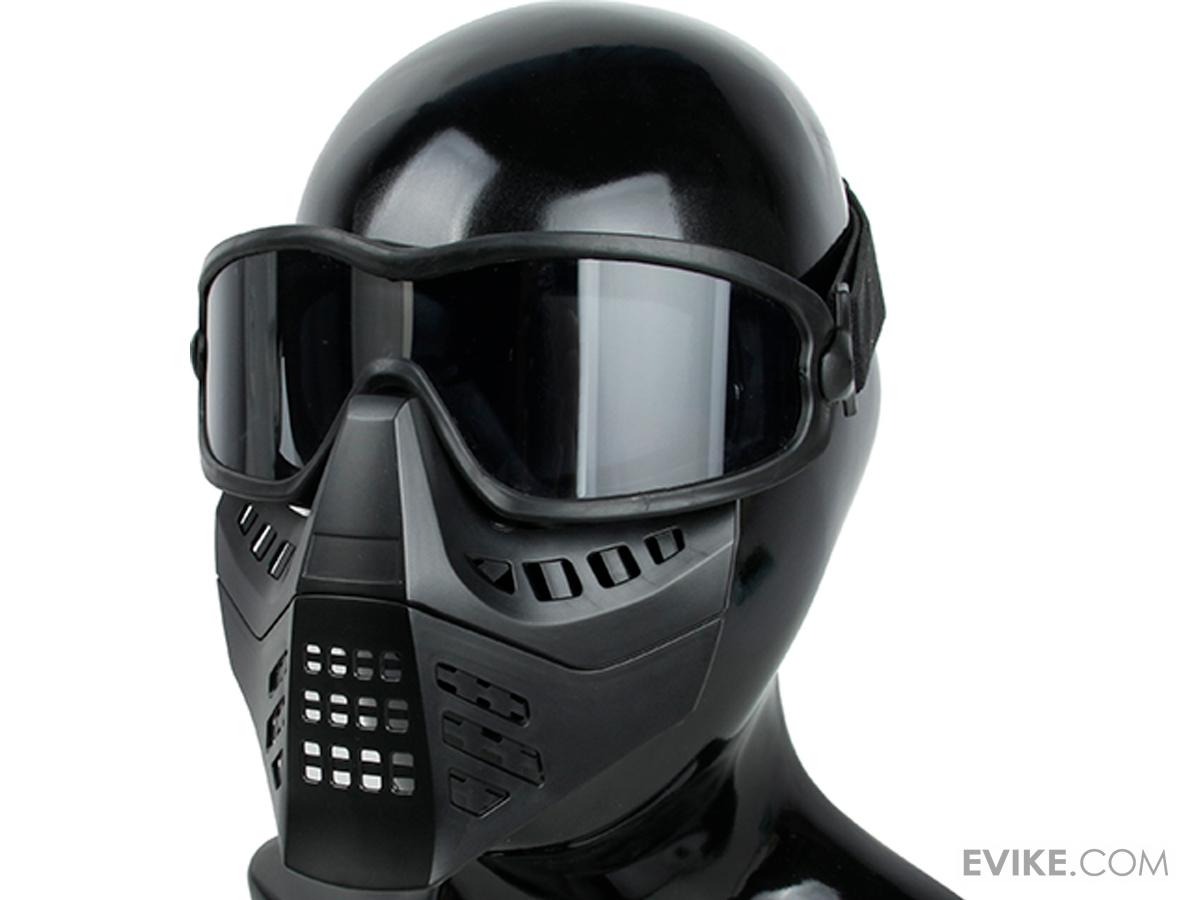 TMC Full Face Mask with Removable ANSI 87.1 Goggles (Color: Black ...