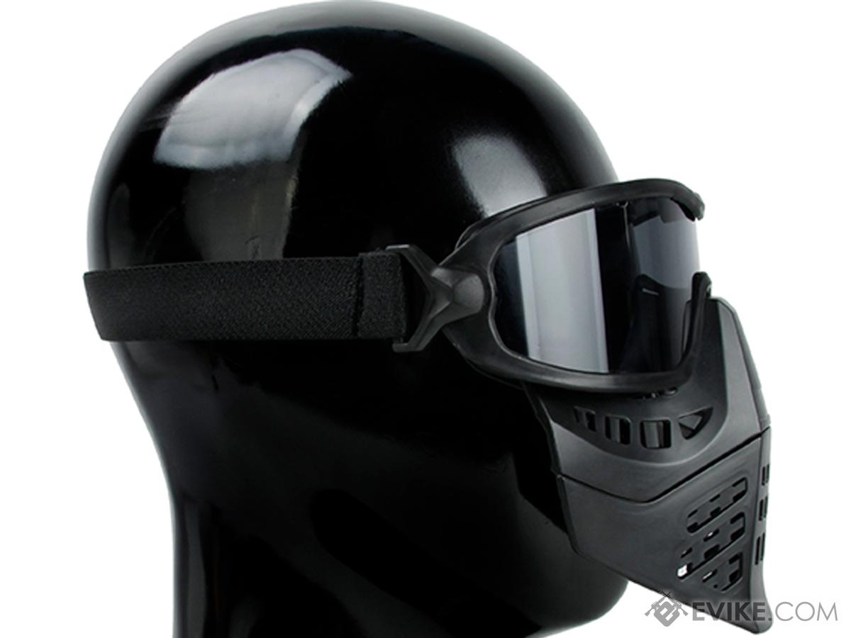 TMC Full Face Mask with Removable ANSI 87.1 Goggles (Color: Black ...
