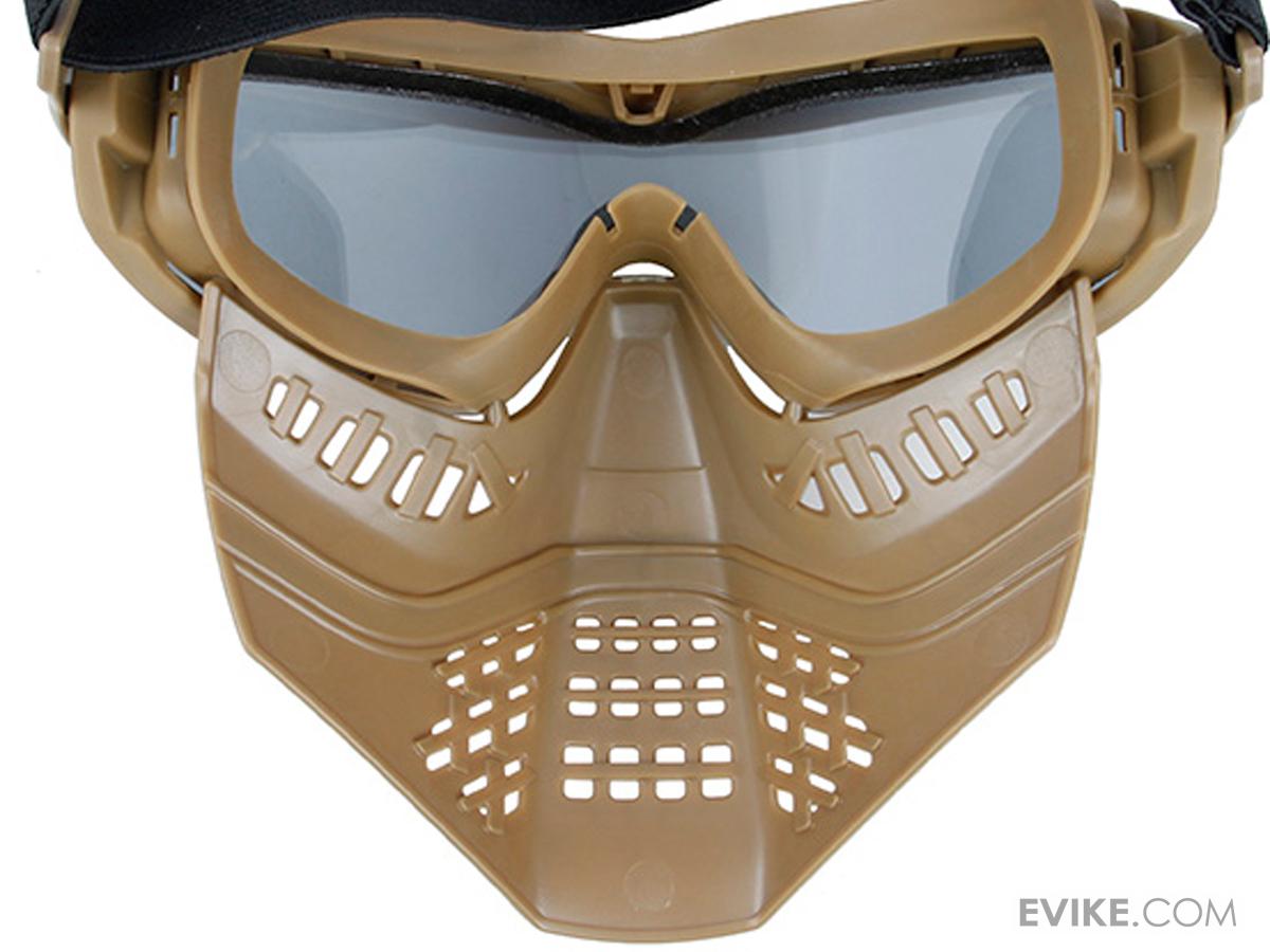TMC Full Face Mask with Removable ANSI 87.1 Goggles (Color: Multicam ...