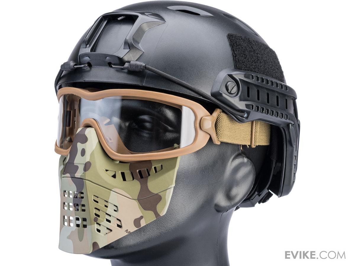TMC Full Face Mask with Removable ANSI 87.1 Goggles (Color: Multicam ...