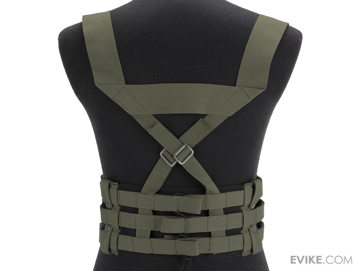 TMC Ultra Low Profile Chest Rig / Load Bearing Harness (Color: Ranger ...