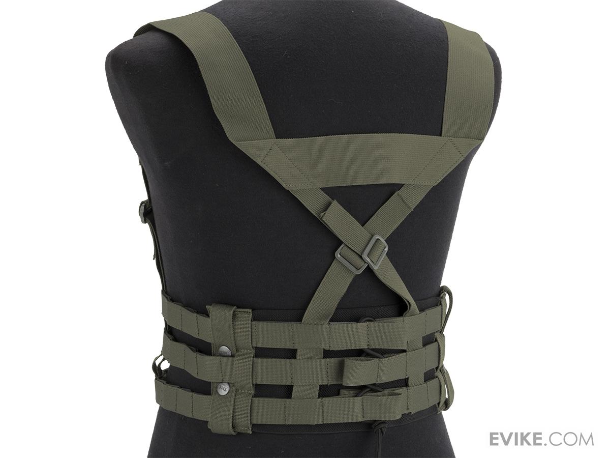 TMC Ultra Low Profile Chest Rig / Load Bearing Harness (Color: Ranger ...