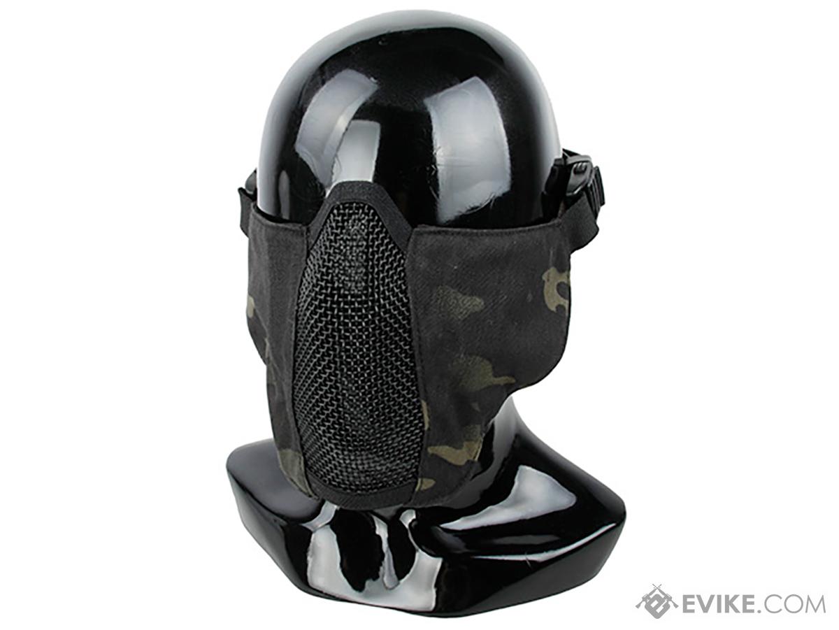 TMC PDW Ver2 Half Face Soft Mask w/ Steel Mesh (Color: Multicam Black ...