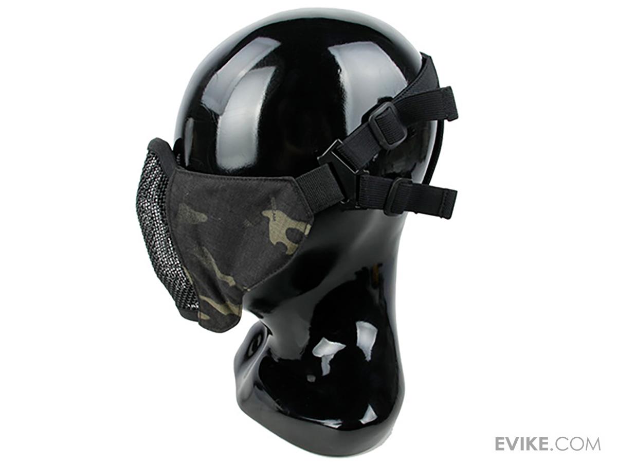 TMC PDW Ver2 Half Face Soft Mask w/ Steel Mesh (Color: Multicam Black ...