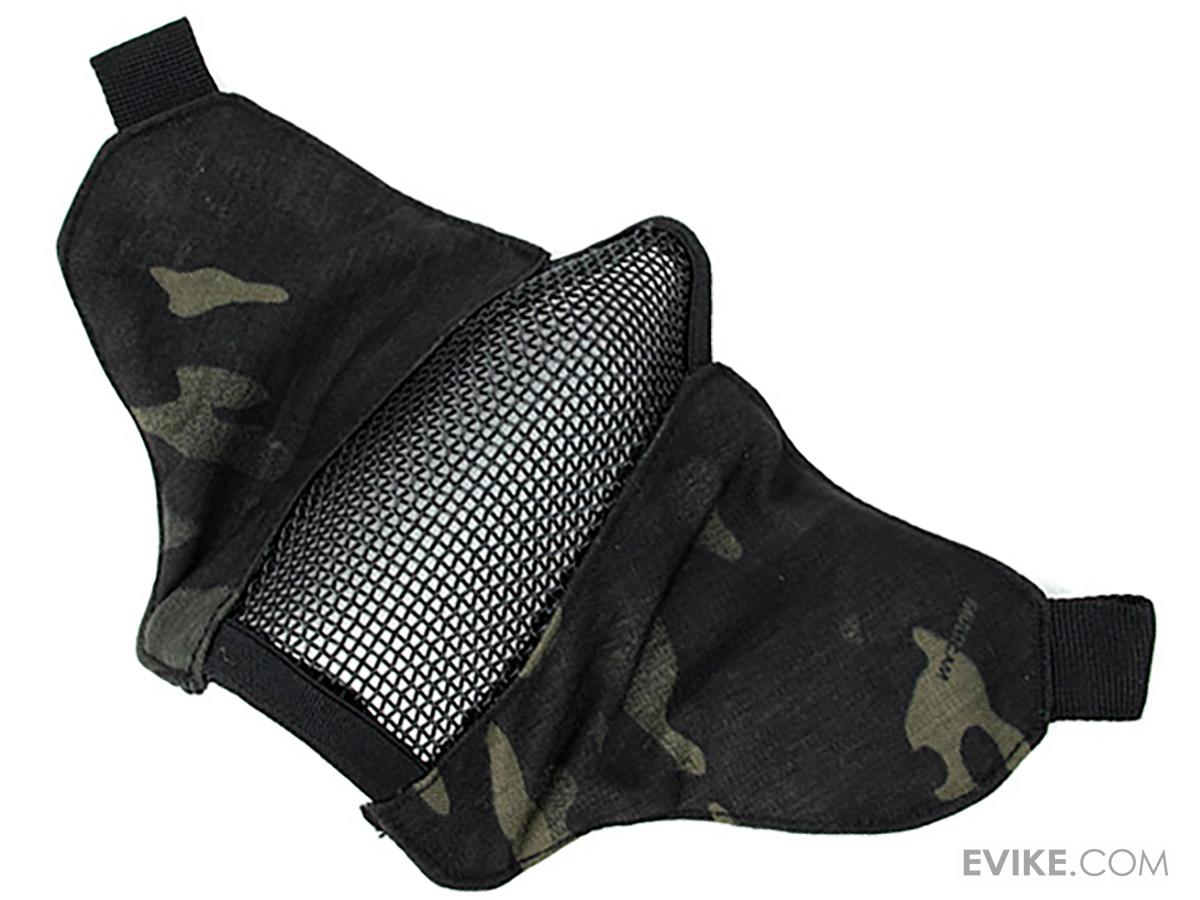 TMC PDW Ver2 Half Face Soft Mask w/ Steel Mesh (Color: Multicam Black ...