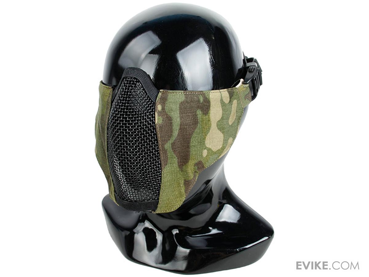 TMC PDW Ver2 Half Face Soft Mask w/ Steel Mesh (Color: Multicam Tropic ...