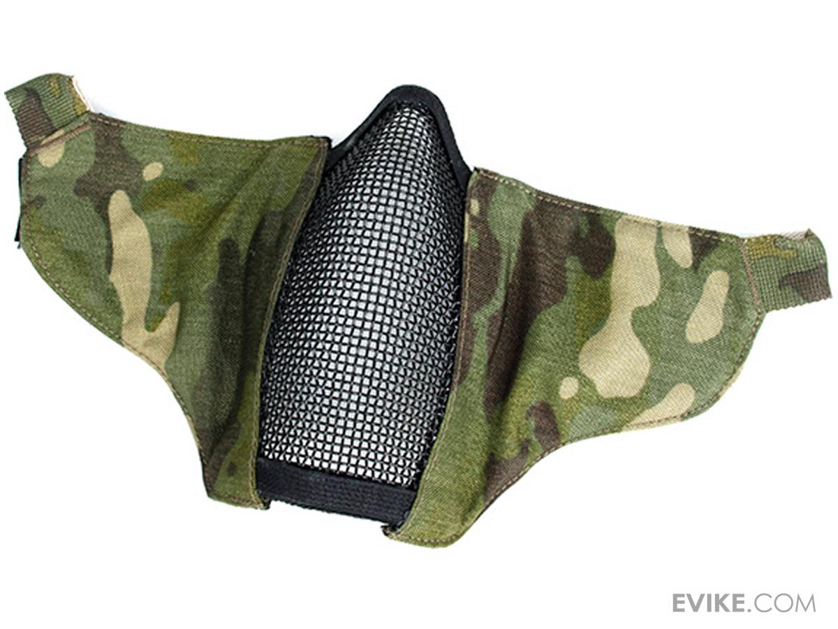 TMC PDW Ver2 Half Face Soft Mask w/ Steel Mesh (Color: Multicam Tropic ...