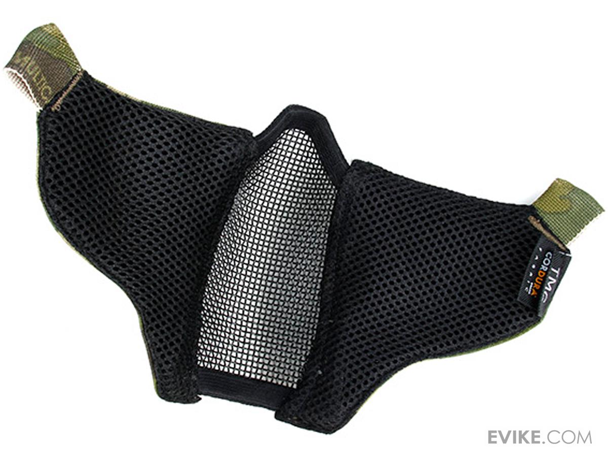 TMC PDW Ver2 Half Face Soft Mask w/ Steel Mesh (Color: Multicam Tropic ...