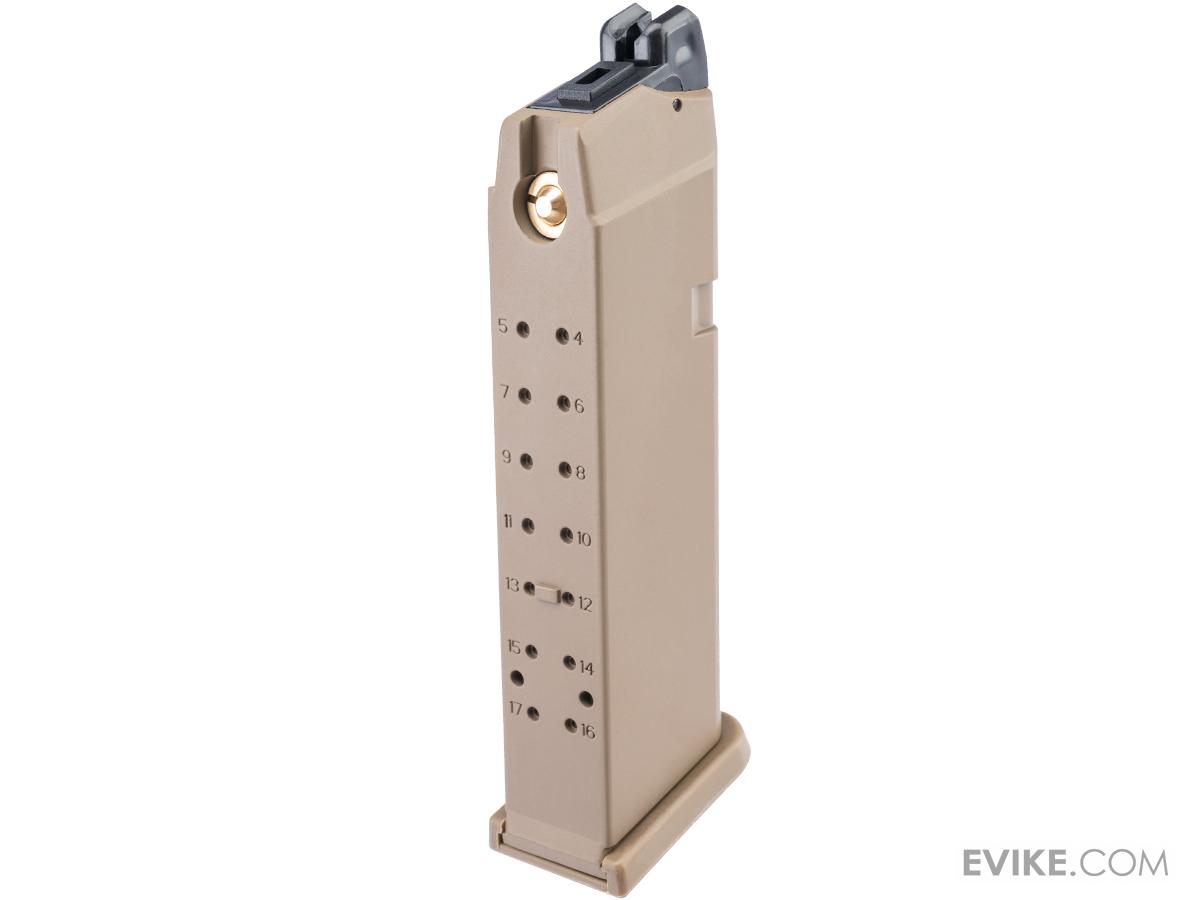 E&C Airsoft 24 Round Magazine for Elite Force GLOCK 17 Series Gas ...