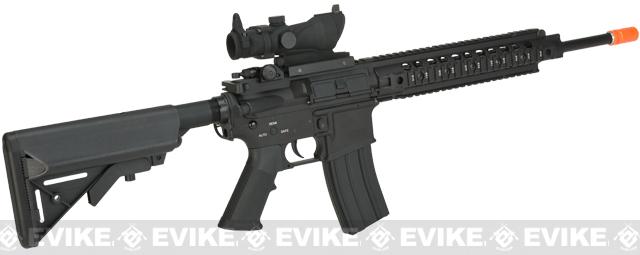 E&C Airsoft 14.5" Patrol Rifle Full Metal Airsoft AEG - Black, Airsoft ...