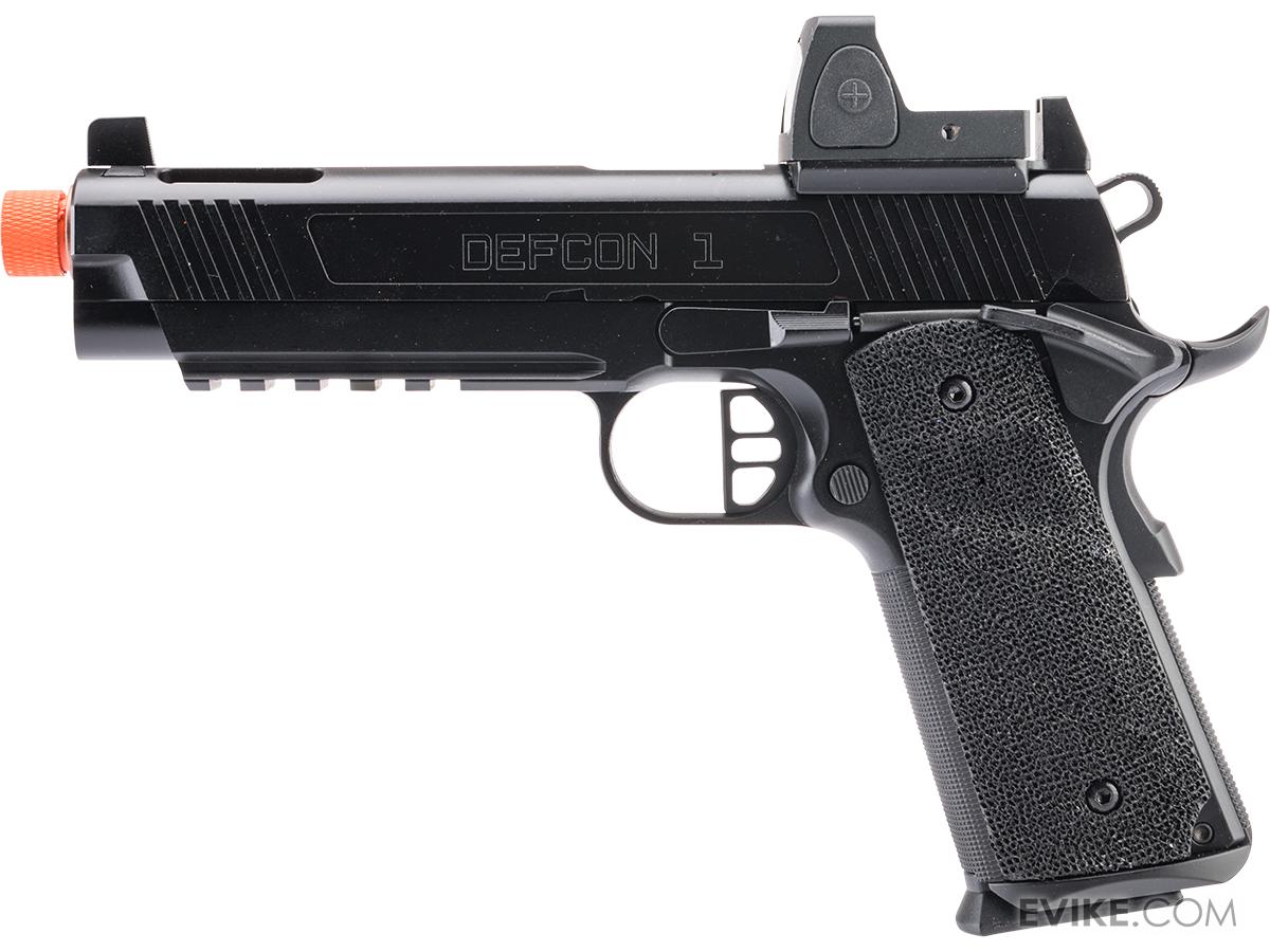 Echo1 DEFCON 1 Custom 1911 Gas Blowback Airsoft Pistol (Model: Black ...