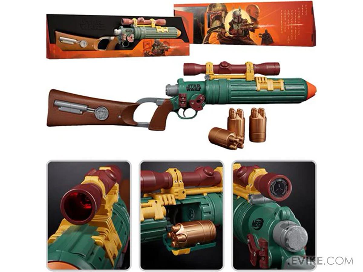 Nerf Star Wars LMTD Boba Fett EE-3 Blaster Foam Dart Gun, MORE, Foam ...