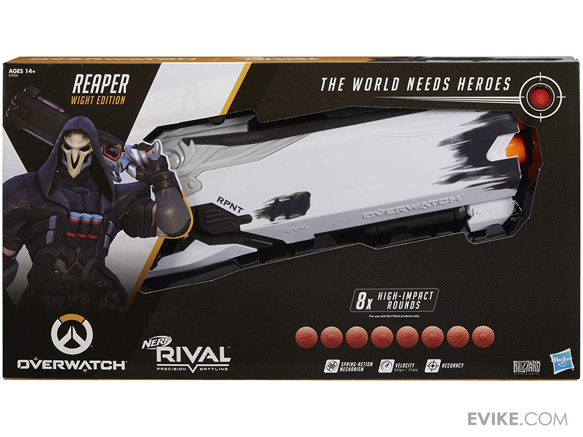 Nerf Rival Overwatch Reaper Hellfire Blaster (Color: Wight Edition ...