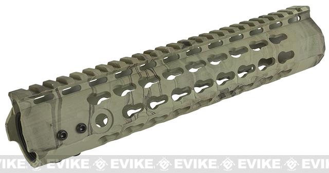 APS 10" Keymod RIS Free Float Handguard for M4 / M16 Series Airsoft AEG ...