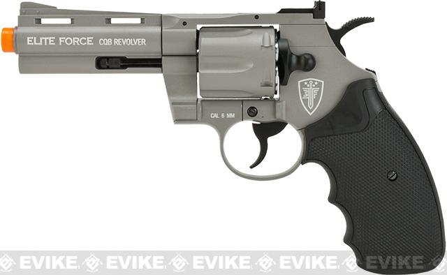 Elite Force 4" CO2 Powered 6mm Airsoft Revolver - Stealth Grey, Airsoft ...