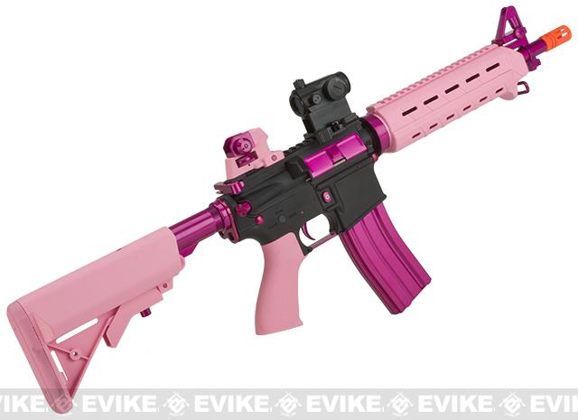 G&G Airsoft CM16 MOD-0 Airsoft M4 AEG Rifle UPI Edition - Pink/Black ...